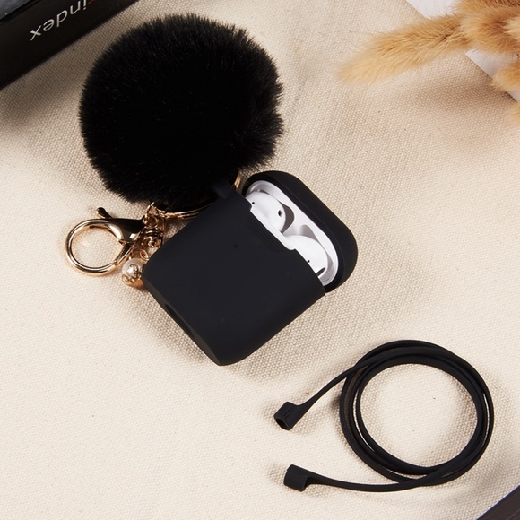 Accessories | New Black Classy Case Keychain For Airpods | Poshmark